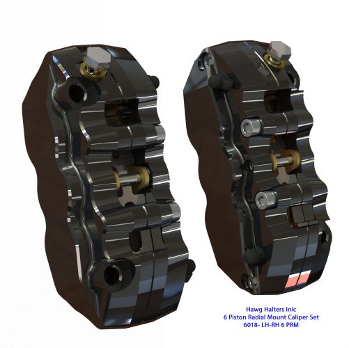 Radial Mount 6 Piston Dual Brake Caliper Kit